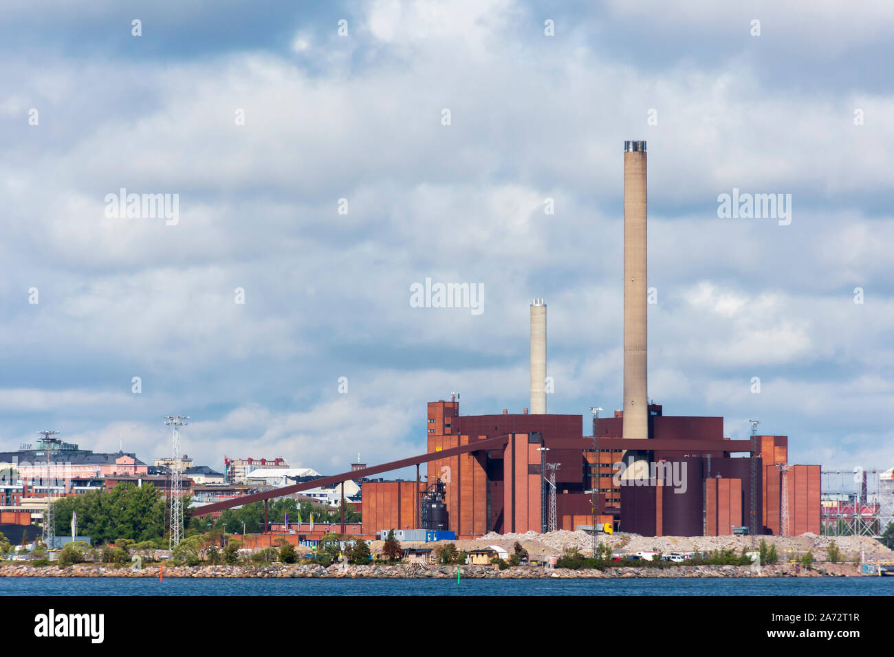 Hanasaari power plant in Hanasaari Helsinki Finland Stock Photo - Alamy
