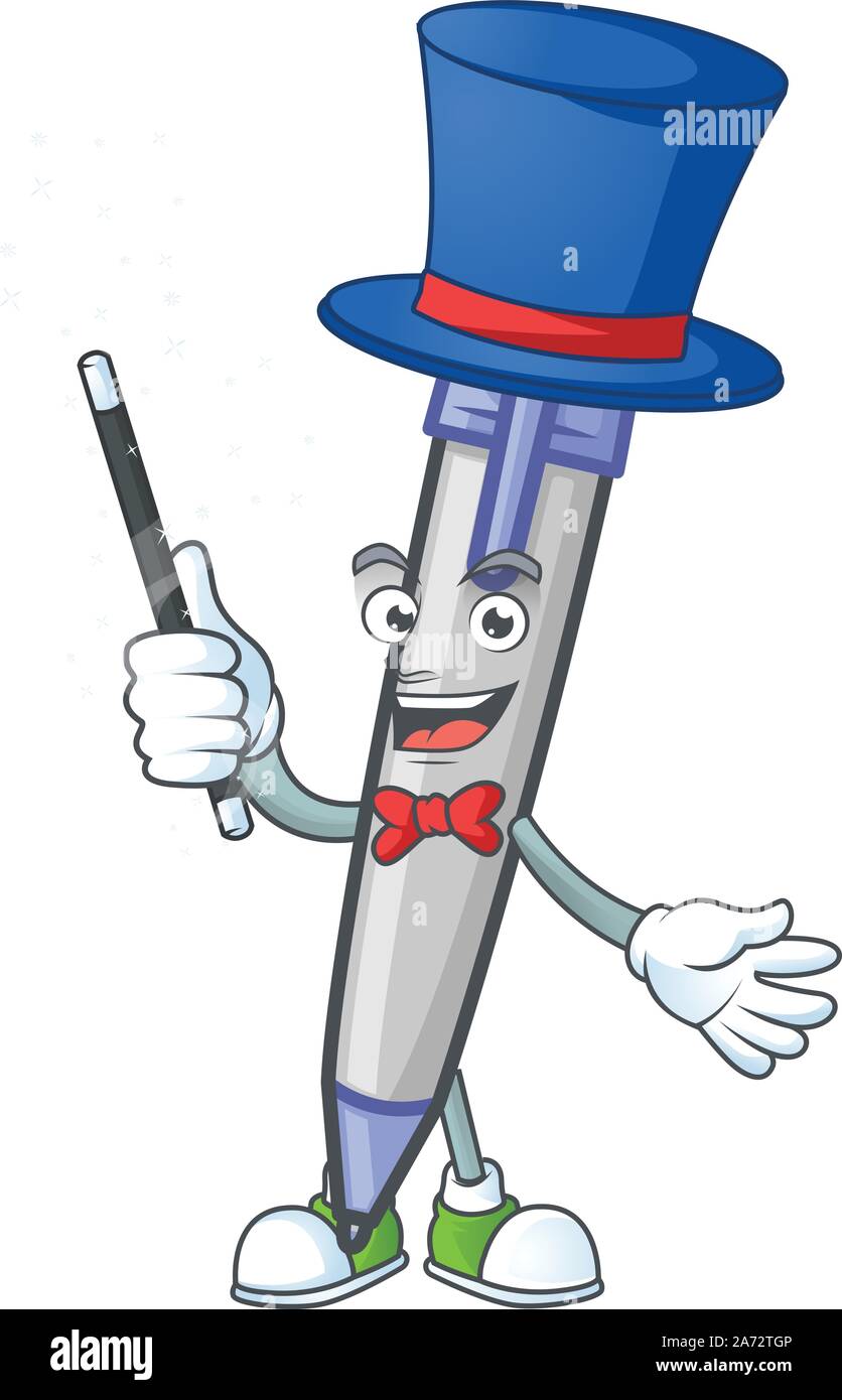 Magician blue ballpoint for the notes writing Stock Vector Image & Art ...