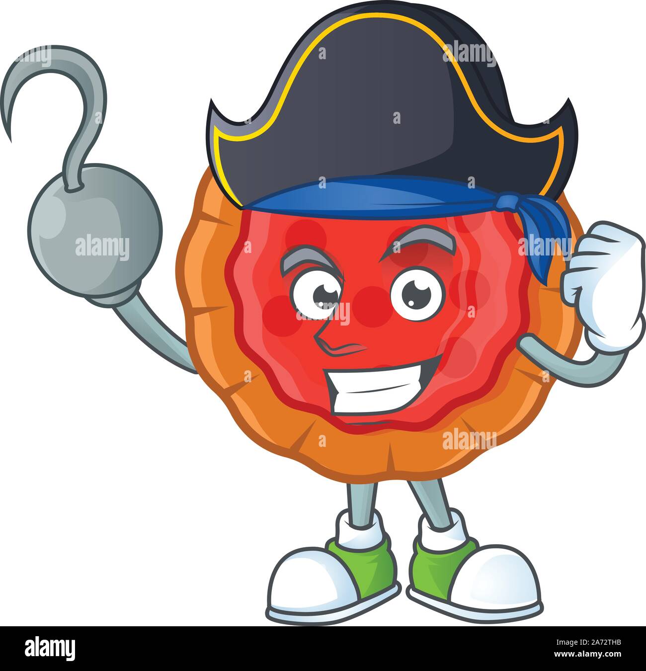 Pirate sweet cherry pie for dessert cake Stock Vector Image & Art - Alamy