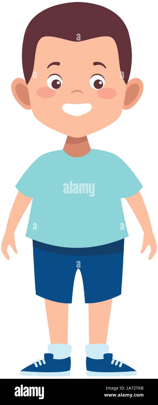 cartoon little boy standing icon Stock Vector Image & Art - Alamy