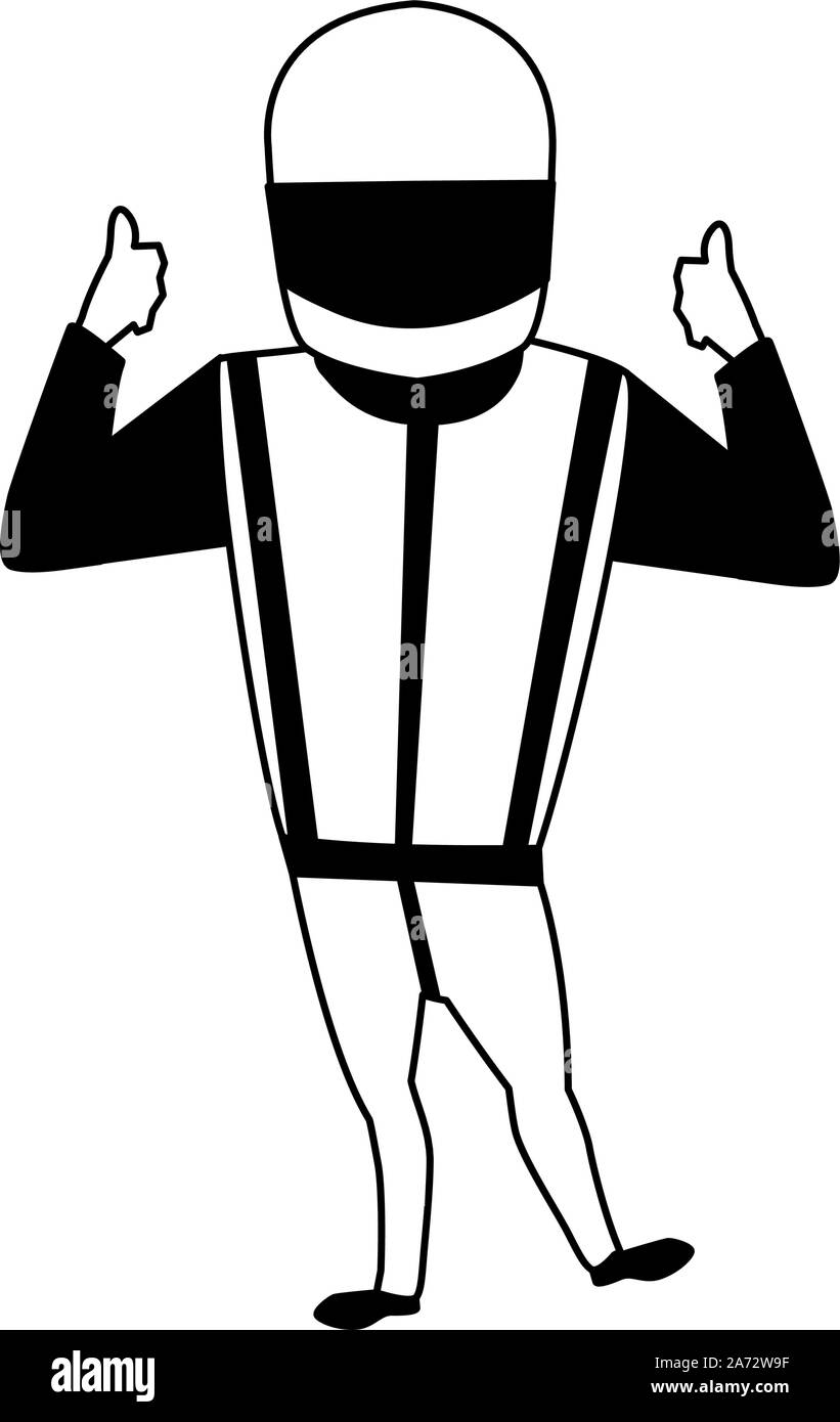 Motorcycle driver person design, Worker professional working occupation ...