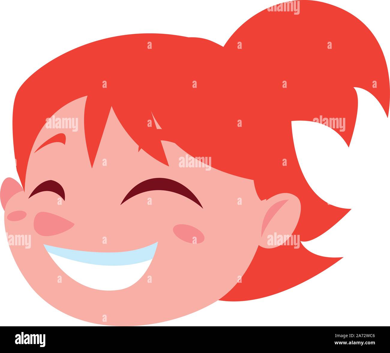 Girl cartoon head design, Kid childhood little people lifestyle and ...