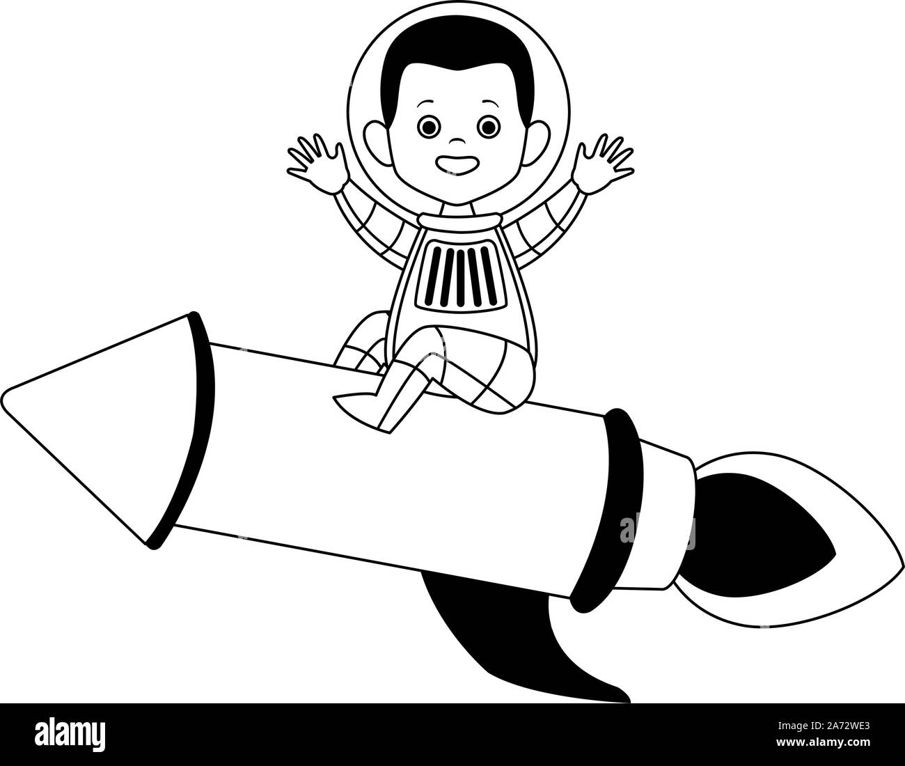 Rocket man, retro Stock Vector Images - Alamy