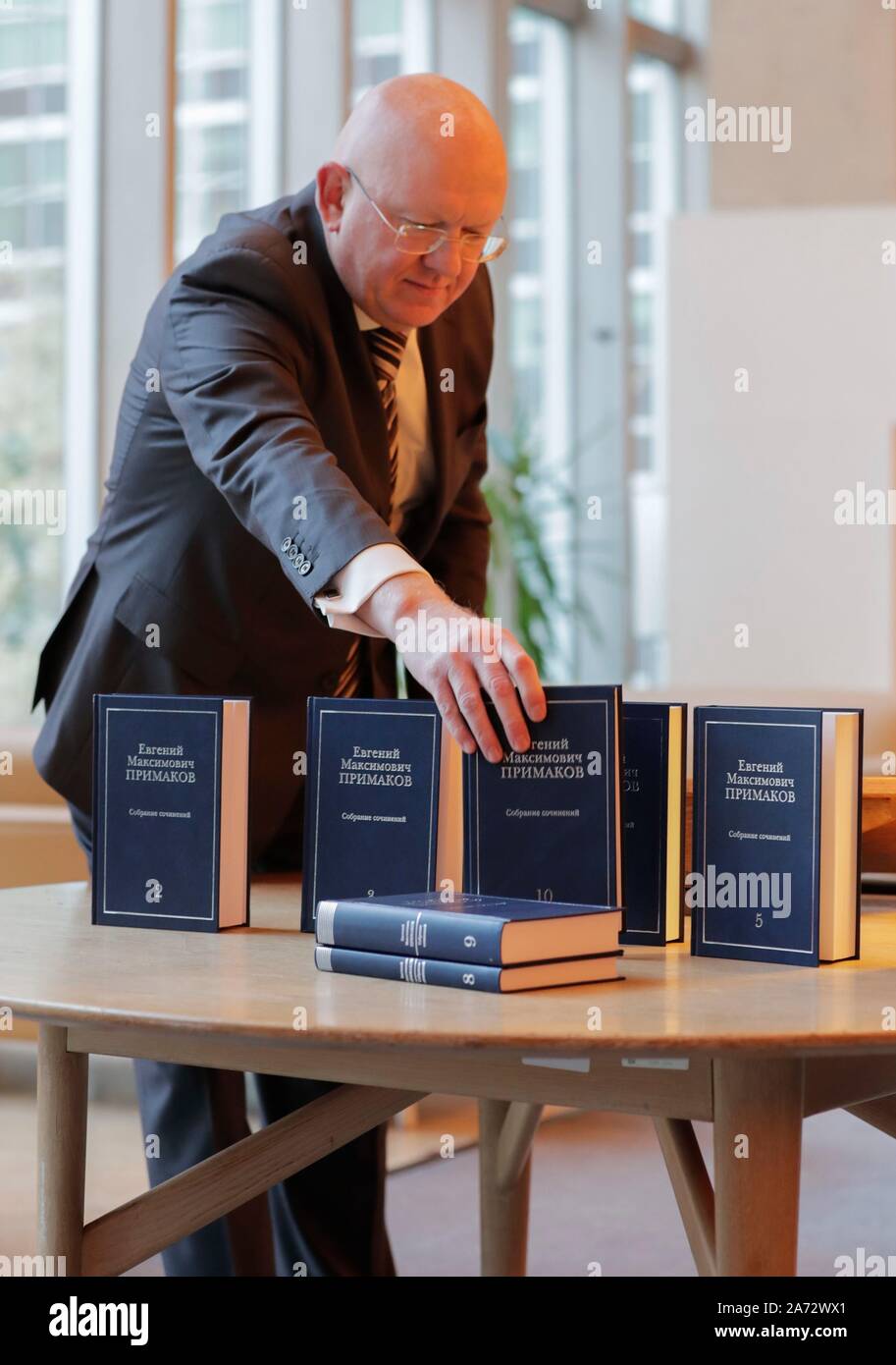United Nations, New York, USA, October 30, 2019 - Russian Ambassador to ...