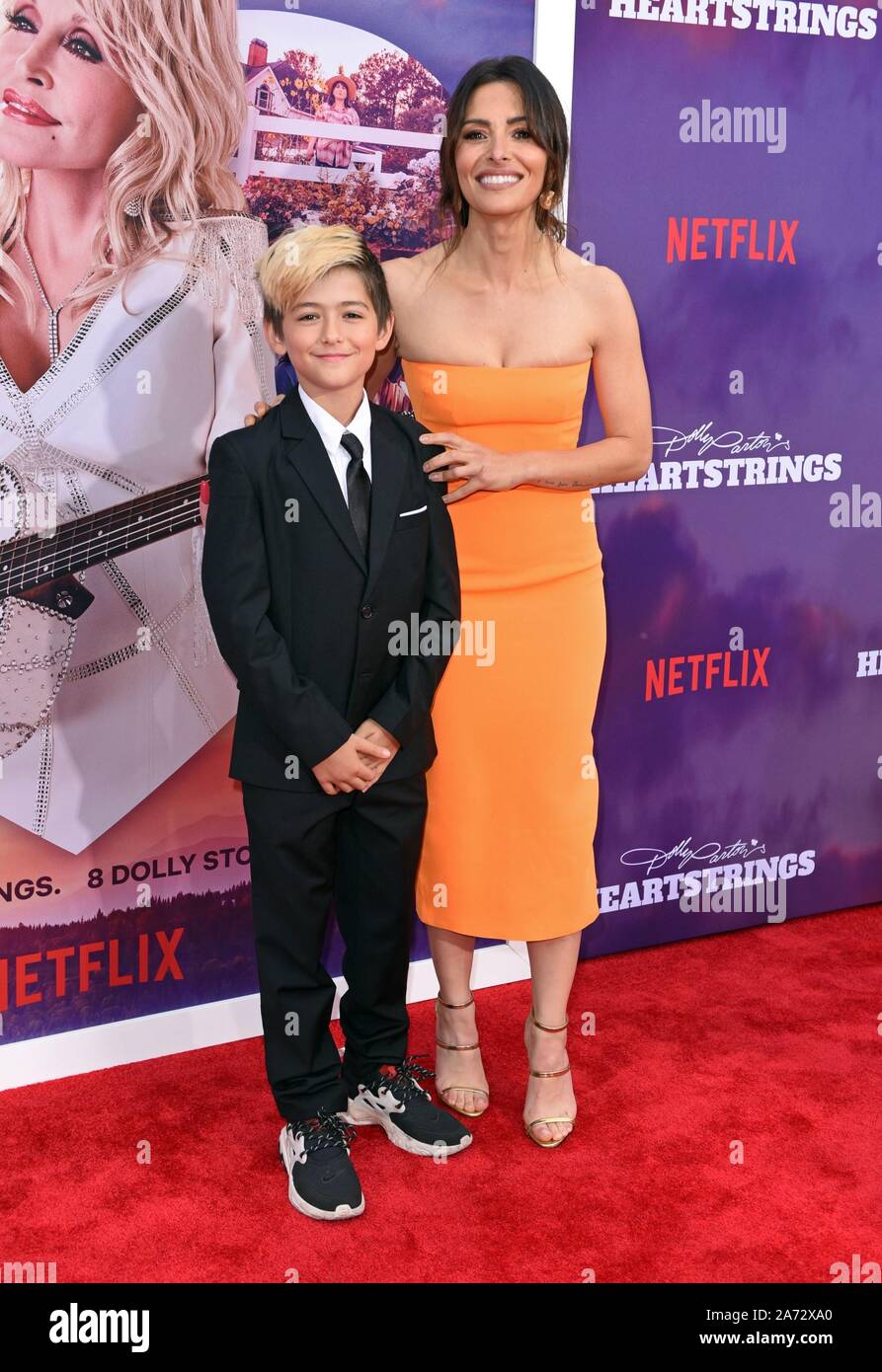 Pigeon Forge, TN, USA. 29th Oct, 2019. William Wolf Howey, Sarah Shahi at arrivals for DOLLY ...