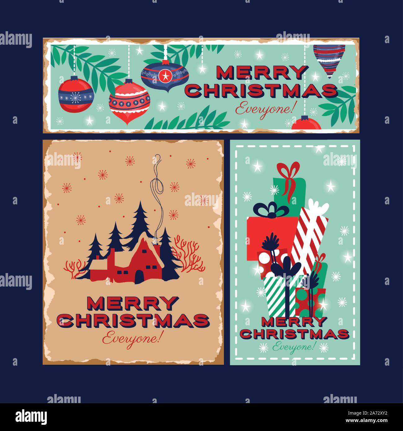 Christmas card type scene Stock Vector Images - Alamy