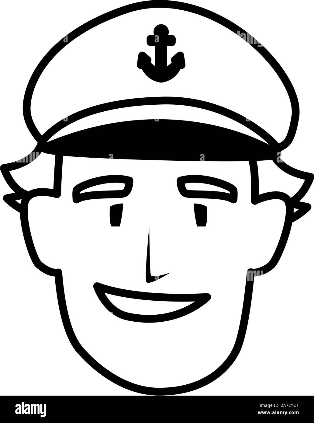 captain person design, Worker professional working occupation job ...