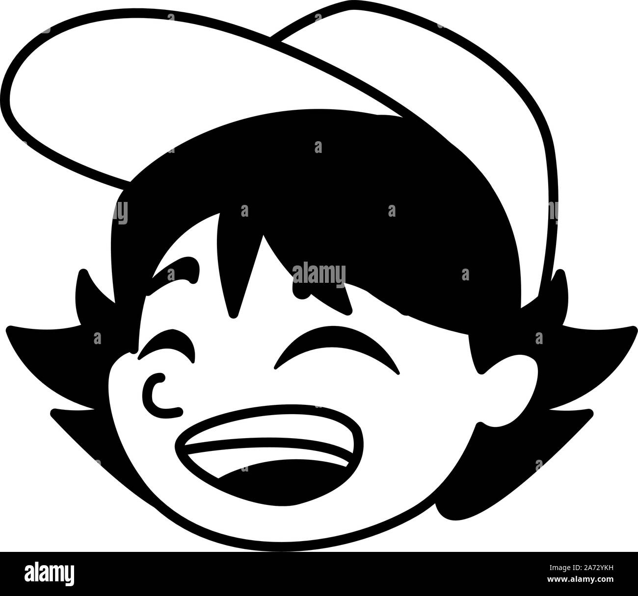 Boy cartoon head design, Kid childhood little people lifestyle and ...