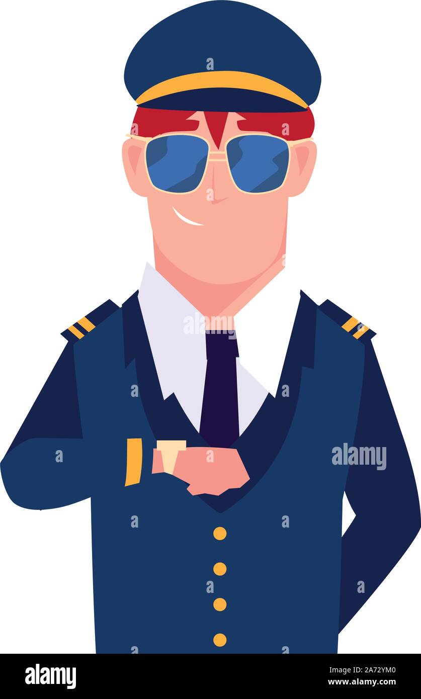 pilot person design, Worker professional working occupation job ...