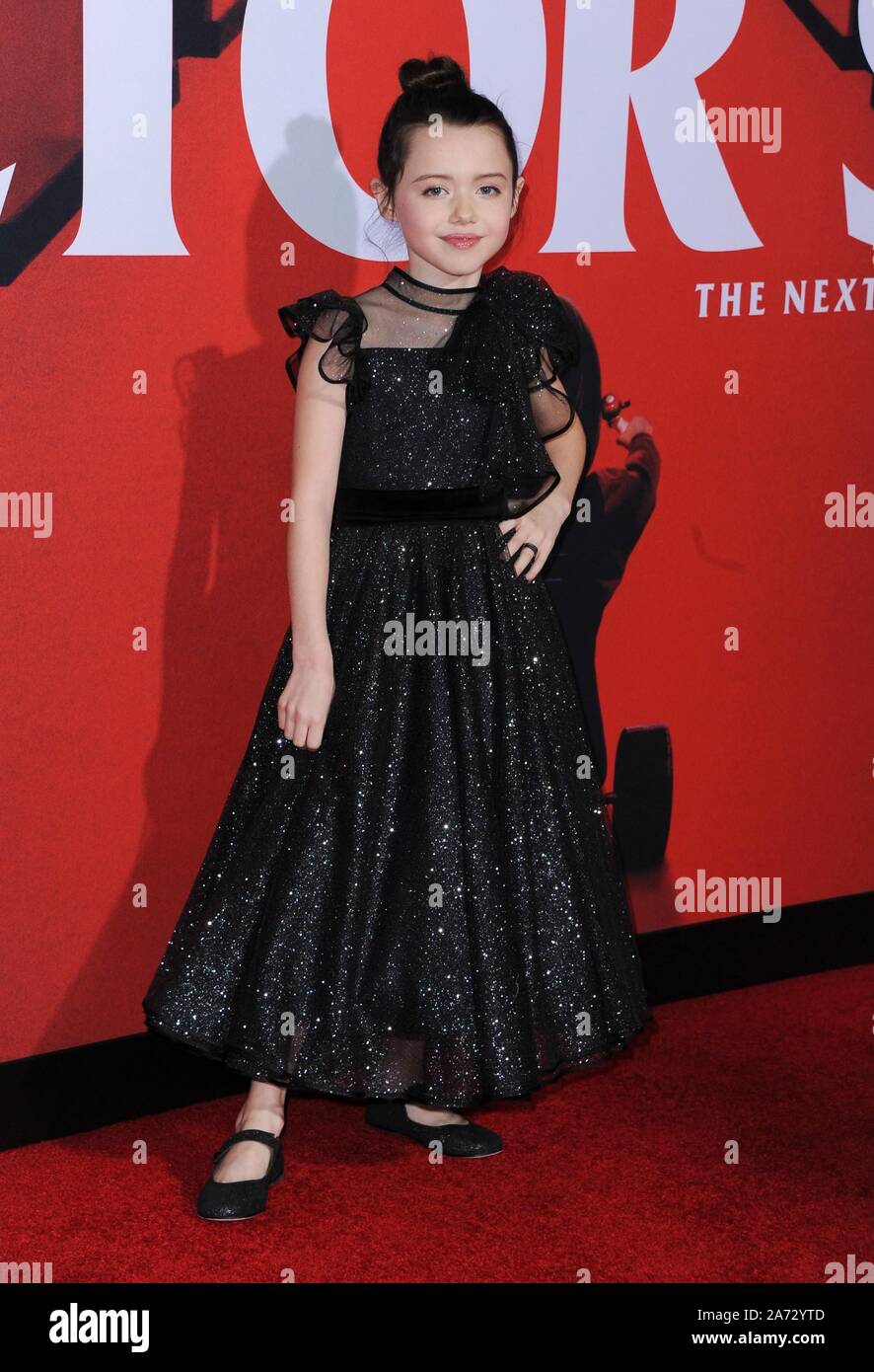 Los Angeles, CA. 29th Oct, 2019. Violet McGraw at arrivals for DOCTOR ...