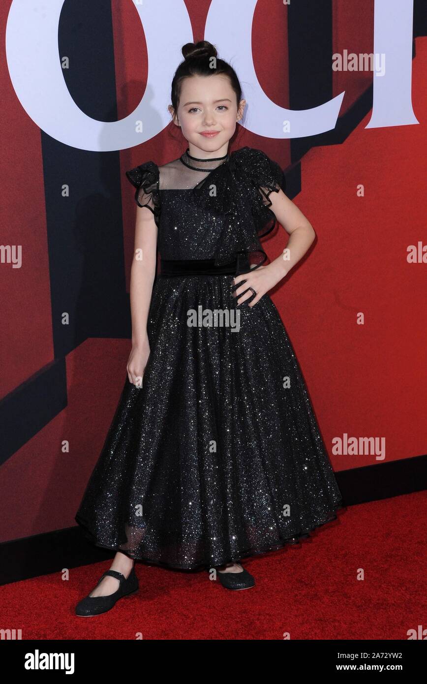 Los Angeles, CA. 29th Oct, 2019. Violet McGraw at arrivals for DOCTOR ...