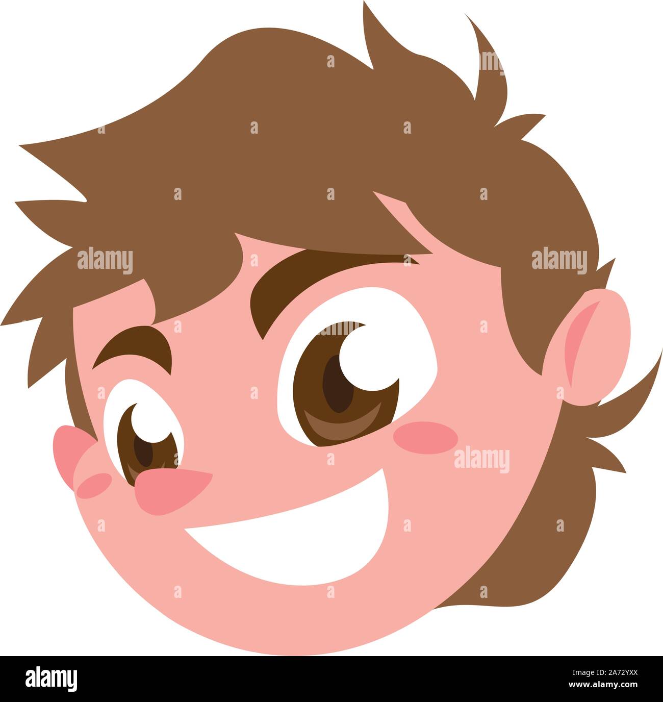 Girl cartoon head design, Kid childhood little people lifestyle and ...