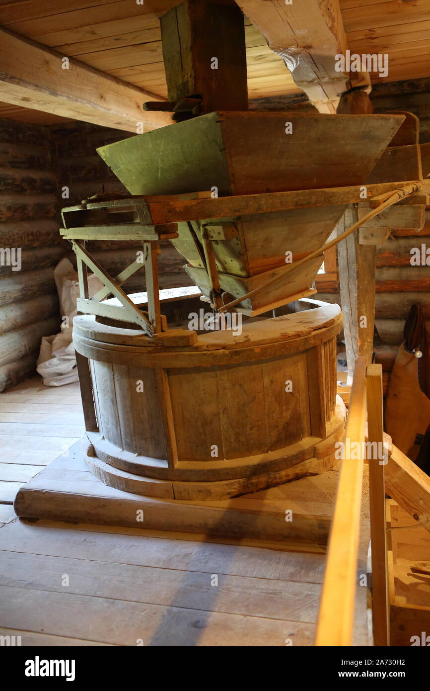 Water mill inside Stock Photo - Alamy