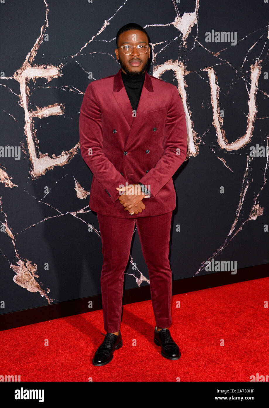 LOS ANGELES, USA. October 29, 2019: Zackary Momoh at the US premiere of ...