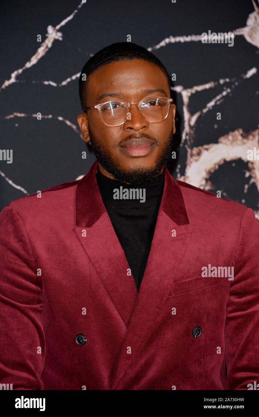 LOS ANGELES, USA. October 29, 2019: Zackary Momoh at the US premiere of ...