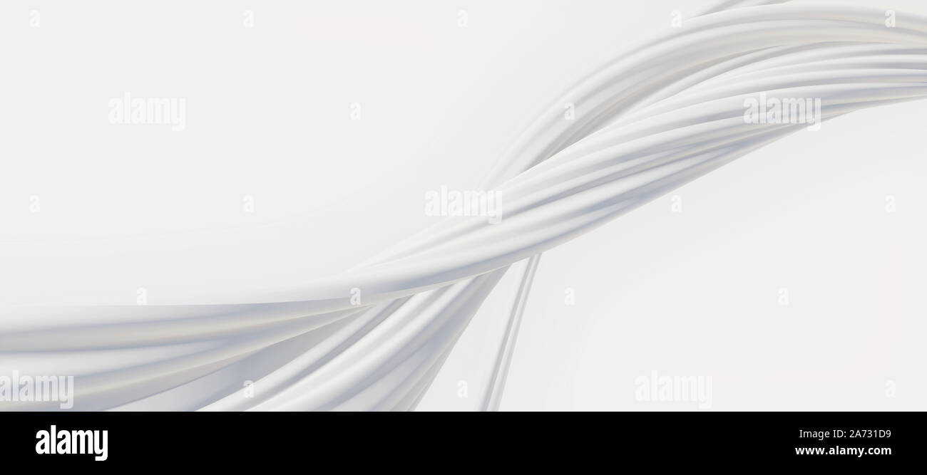 Colorful abstract panoramic background: geometric white matte curve ...