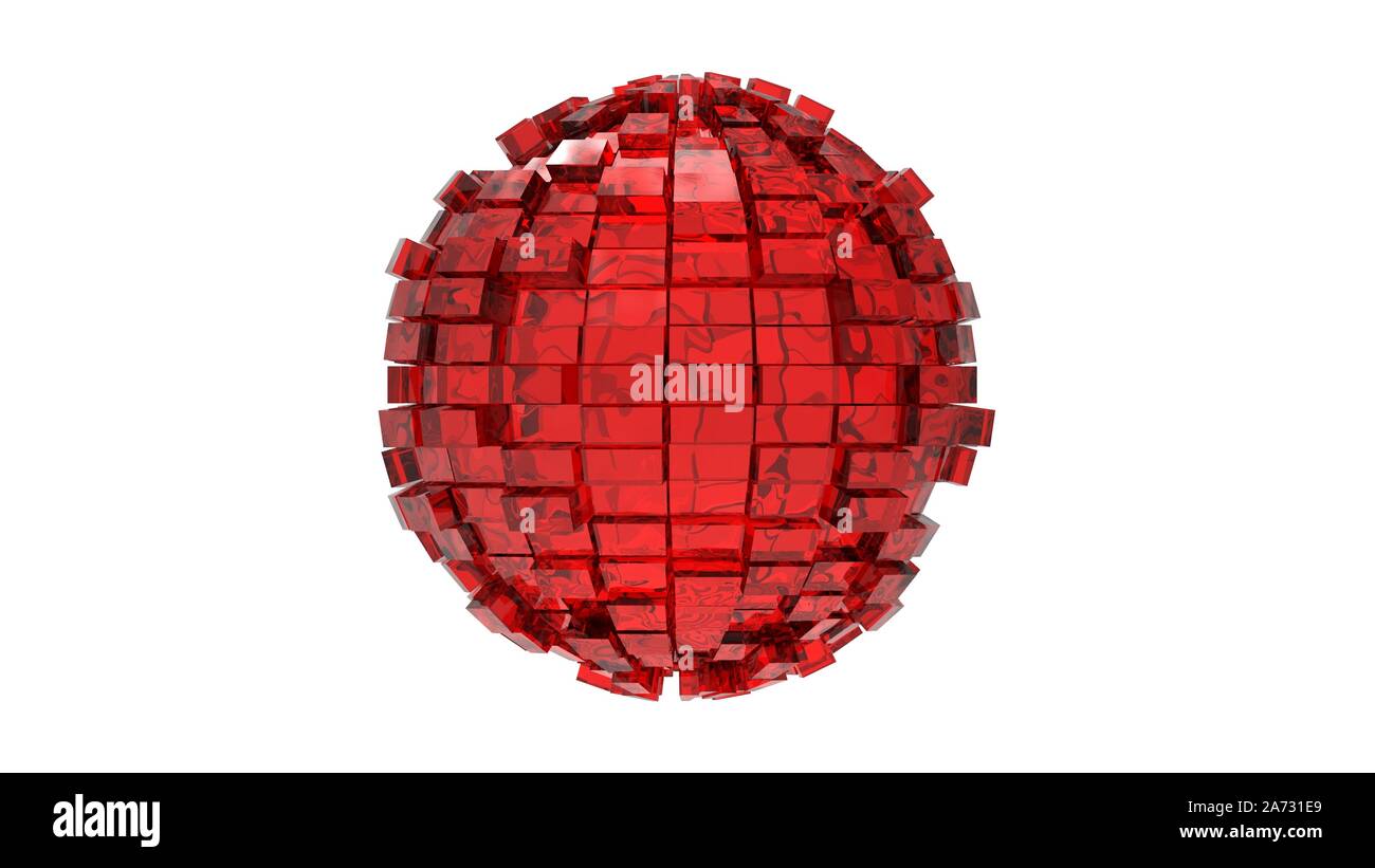 3d rendering of a sphere that looks like its exploding expanding Stock ...