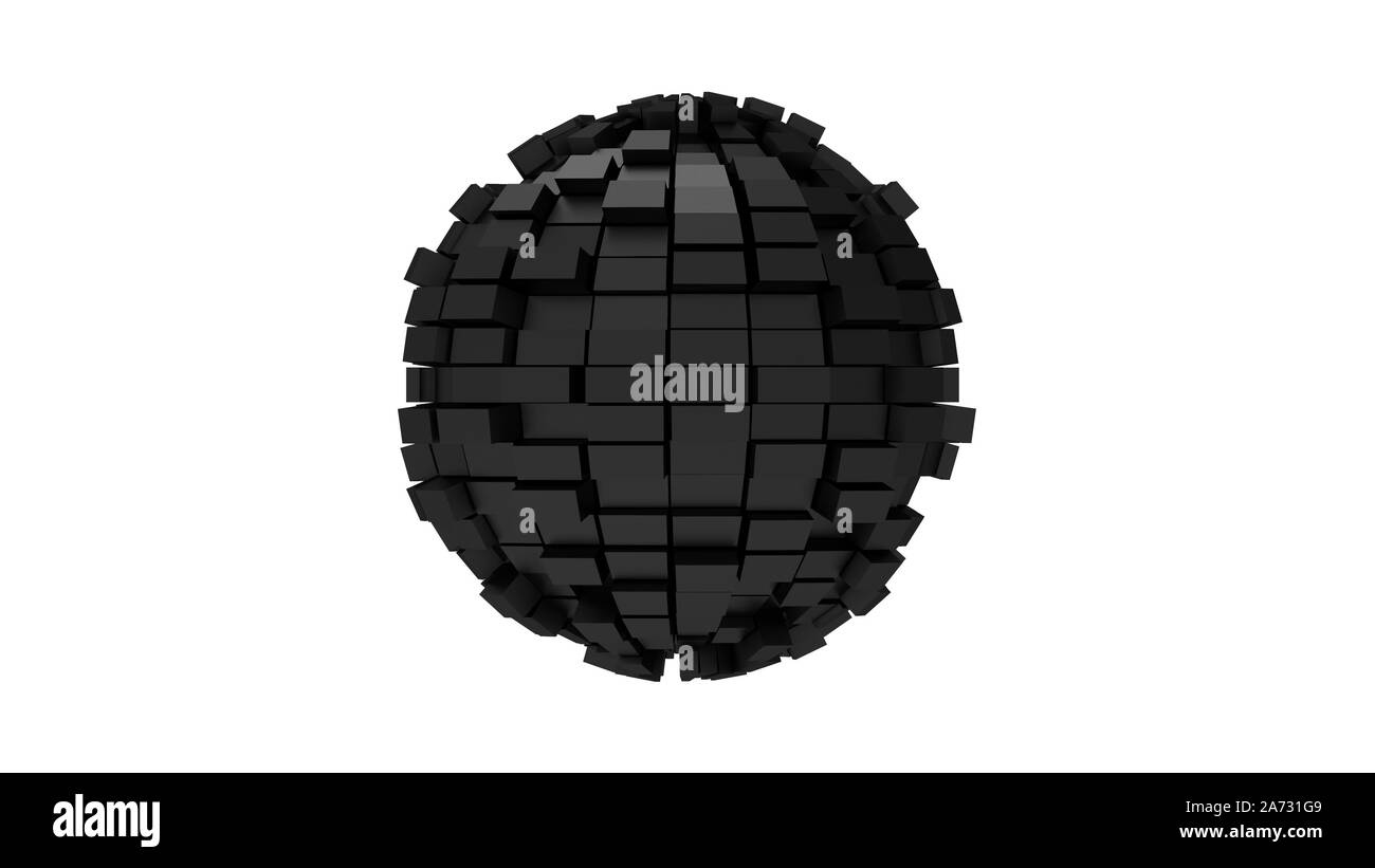 3d rendering of a sphere that looks like its exploding expanding Stock ...