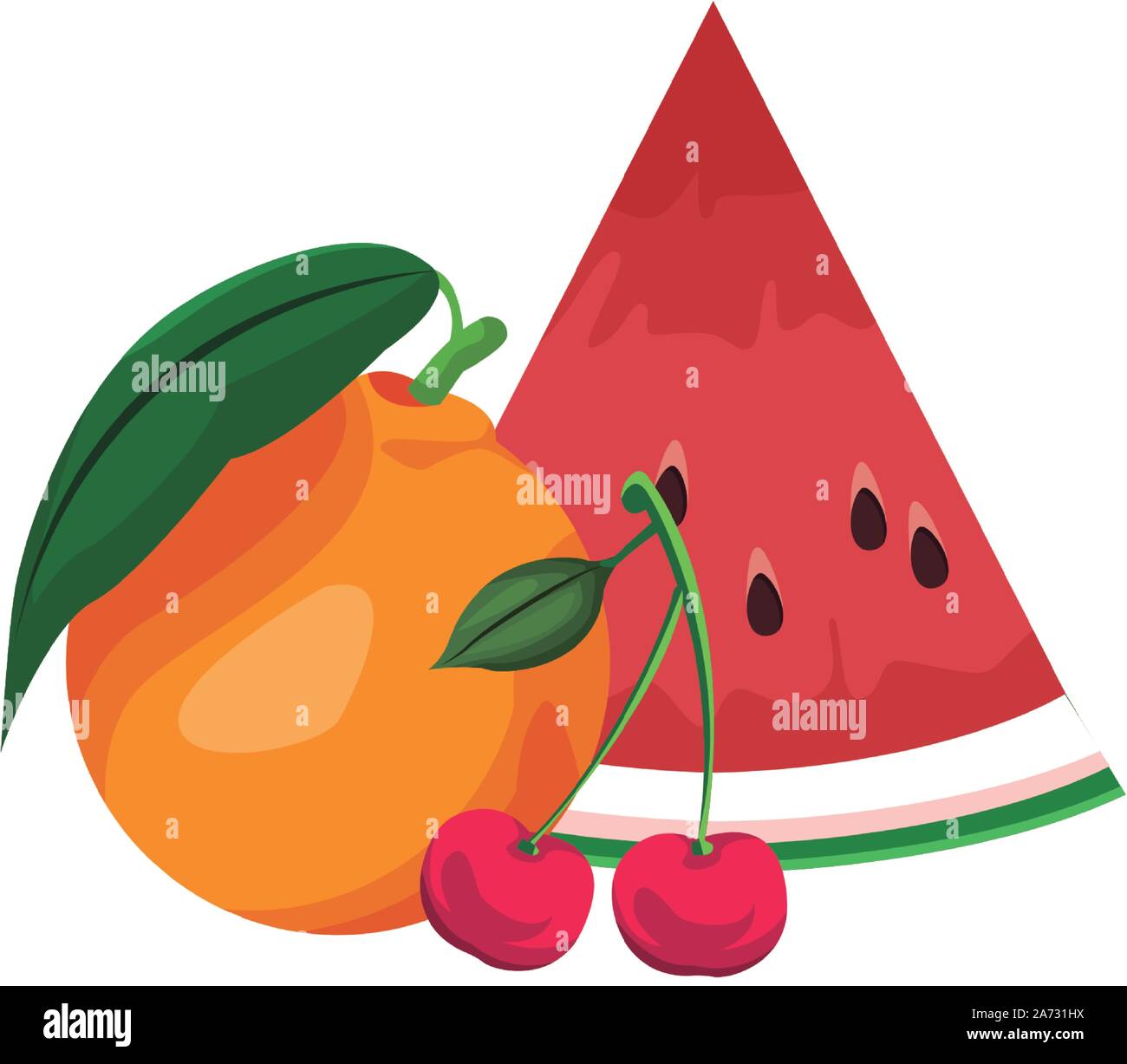 Fresh watermelon cherries Cut Out Stock Images & Pictures - Alamy