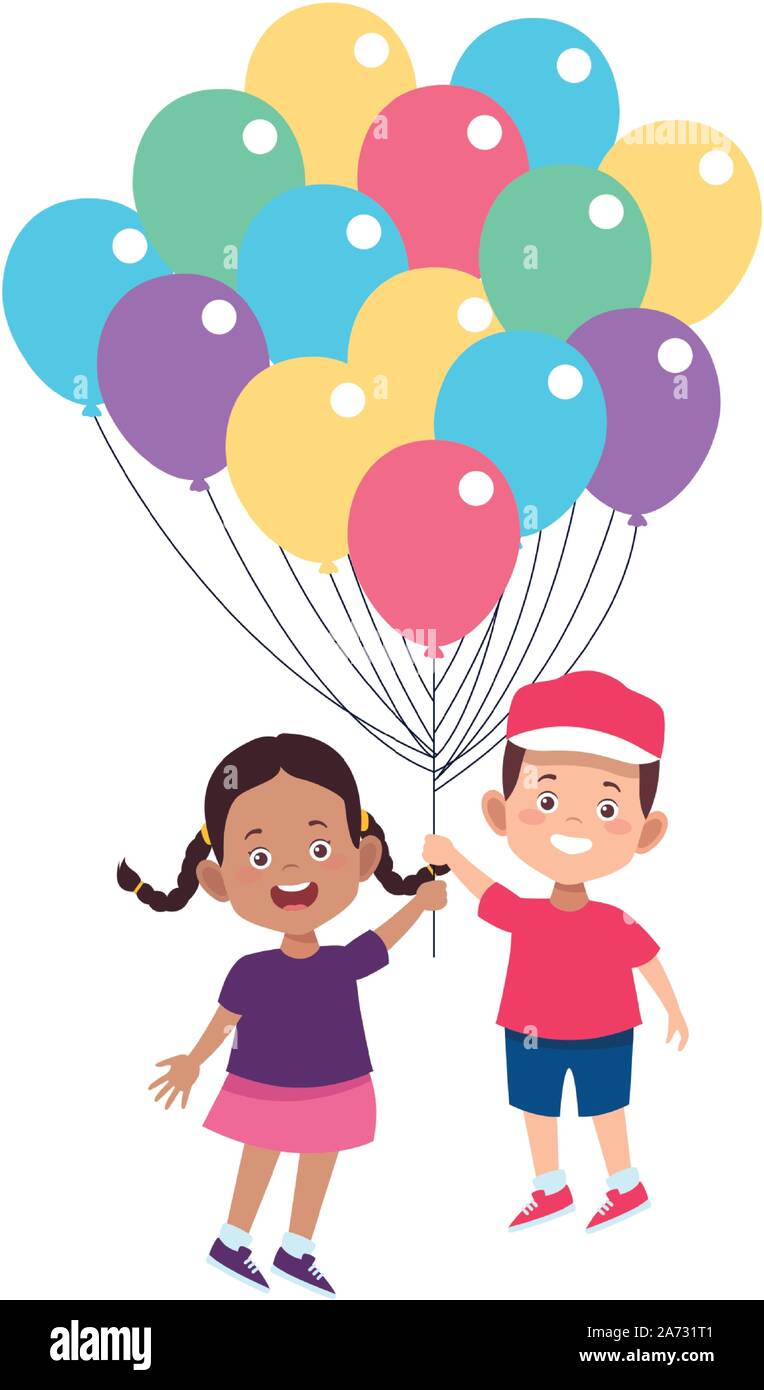 Ballons kids Stock Vector Images - Alamy