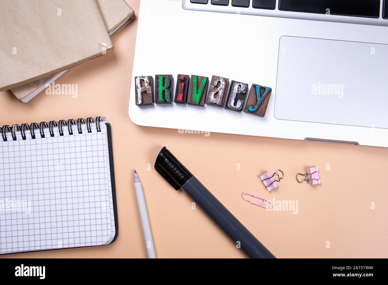 Privacy word made from colorful wooden alphabet letters. GDPR General ...