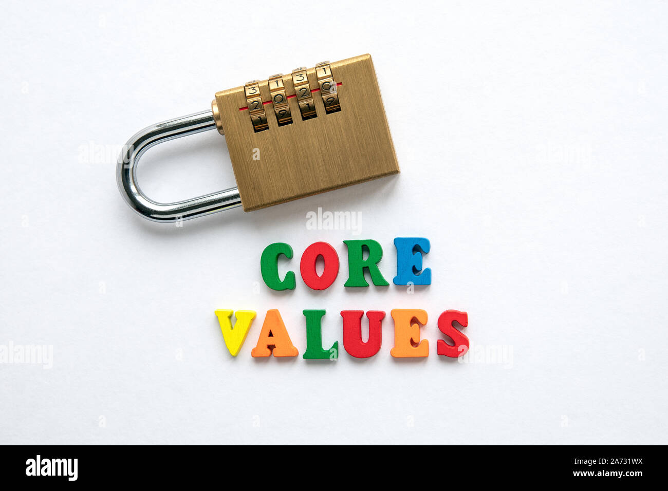 2020 core values concept. Business, ethics, attitude, goals and client ...