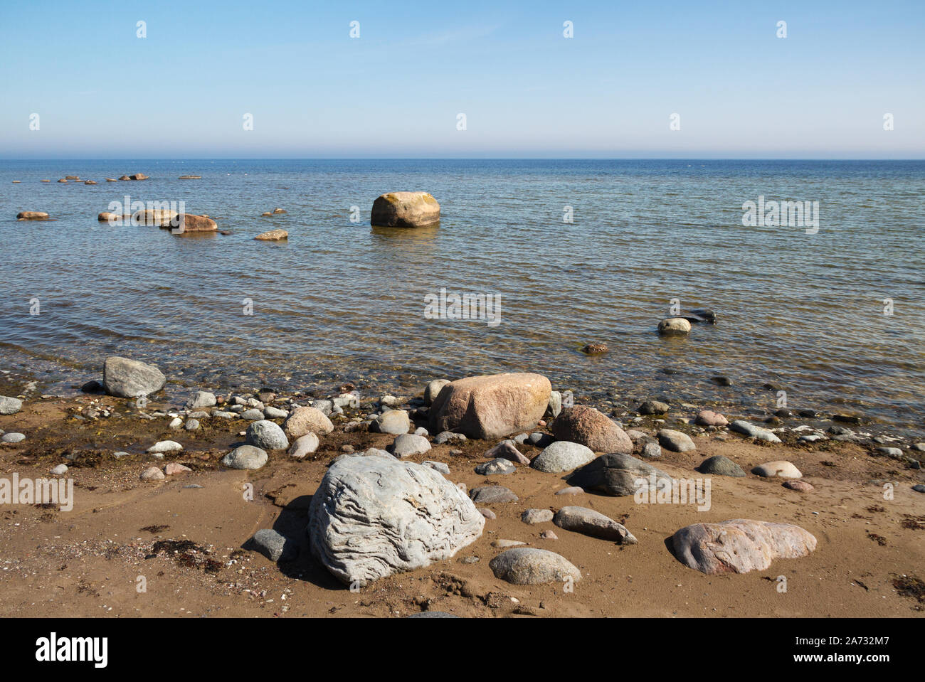 Stone coast of Baltic sea Stock Photo - Alamy