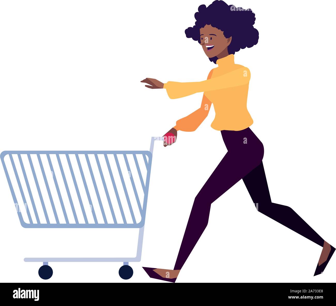 avatar woman shopping design, Commerce market store retail paying and ...