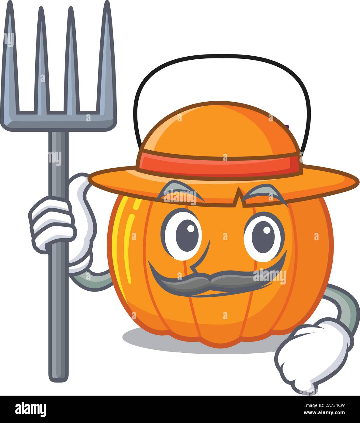 Farmer candy bucket in a cartoon jar Stock Vector Image & Art - Alamy