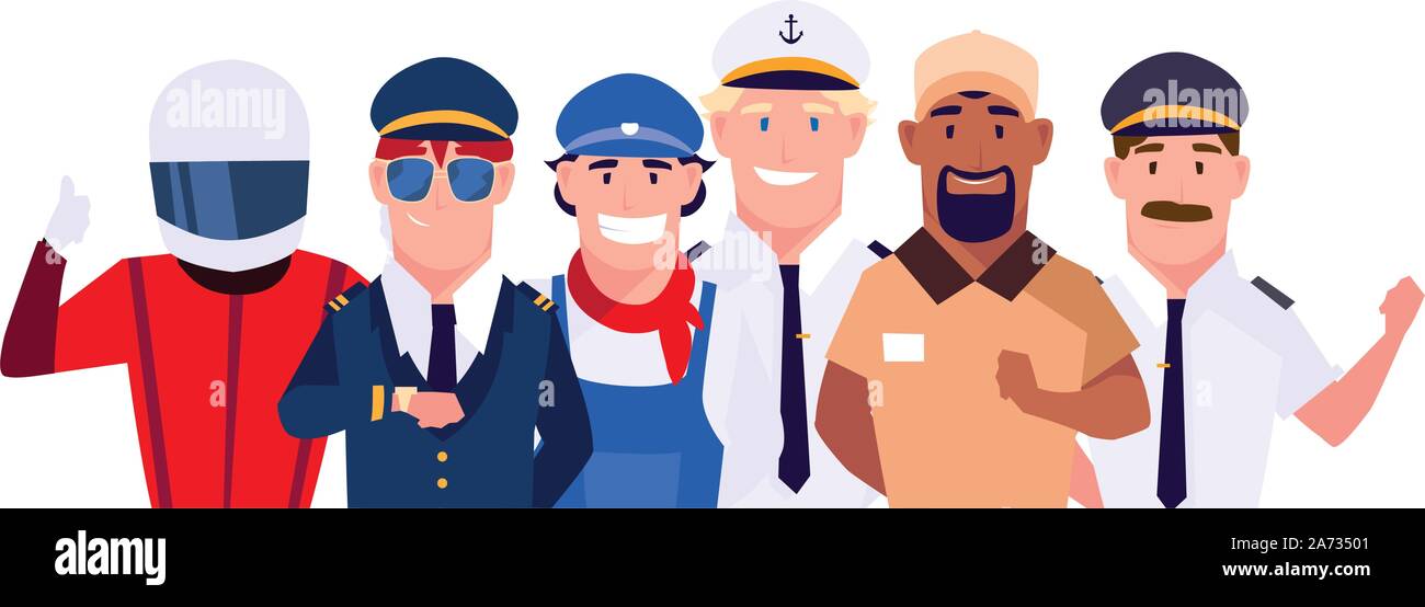 drivers persons design, Worker professional working occupation job ...