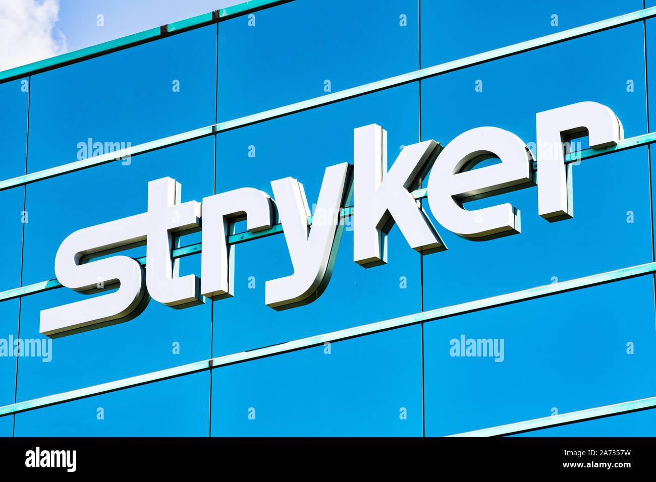 Sep 16, 2019 Fremont / CA / USA - Stryker Corporation logo at their ...