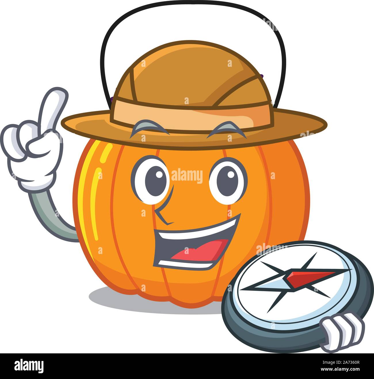 Explorer candy bucket on with the character Stock Vector Image & Art ...
