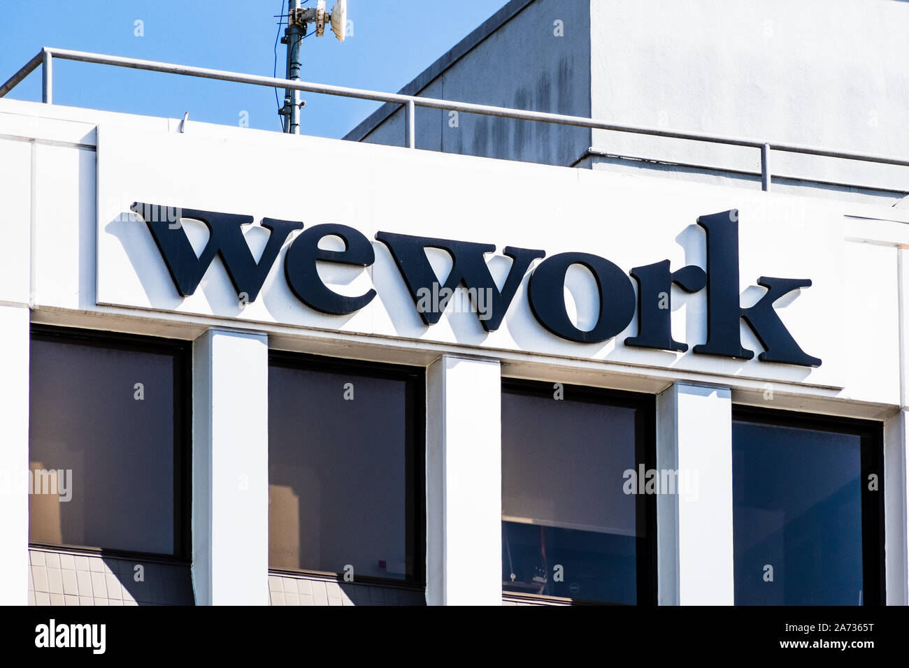 Wework sign hi-res stock photography and images - Alamy