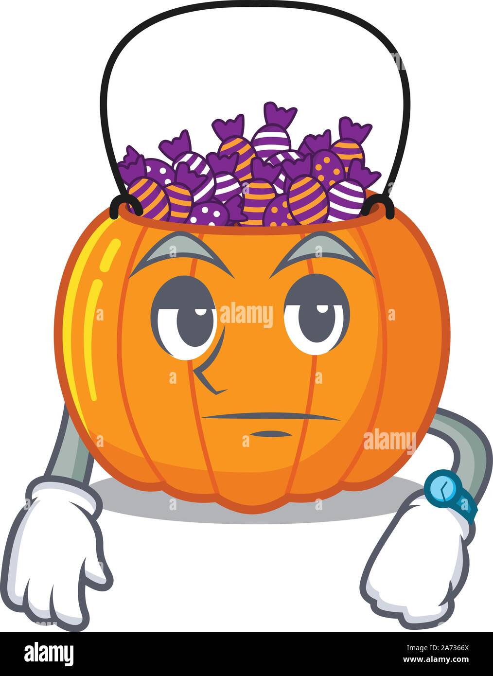 Waiting candy bucket in the cartoon refrigerator Stock Vector Image ...