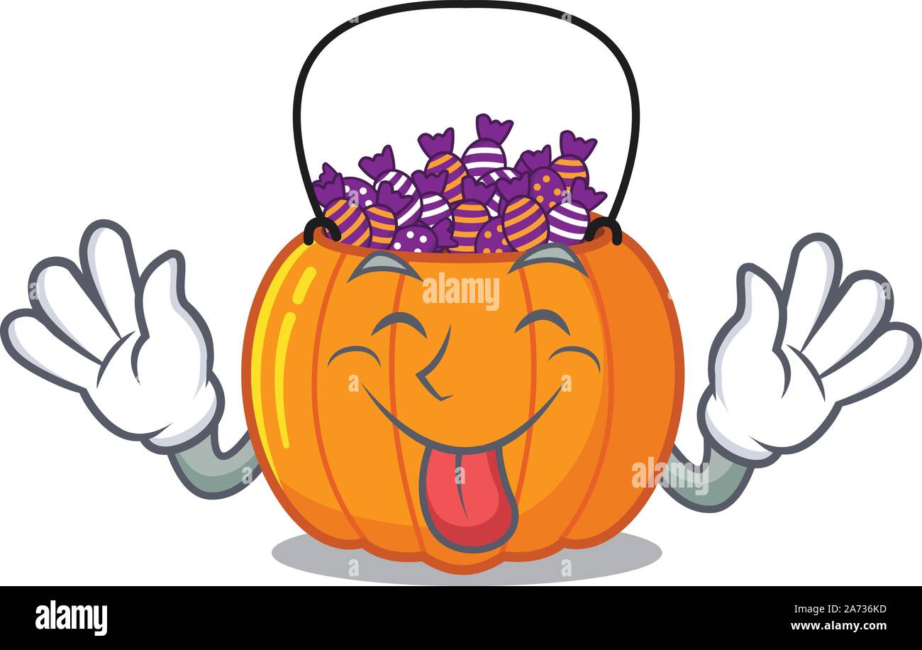 Tongue out candy bucket in the cartoon refrigerator Stock Vector Image ...