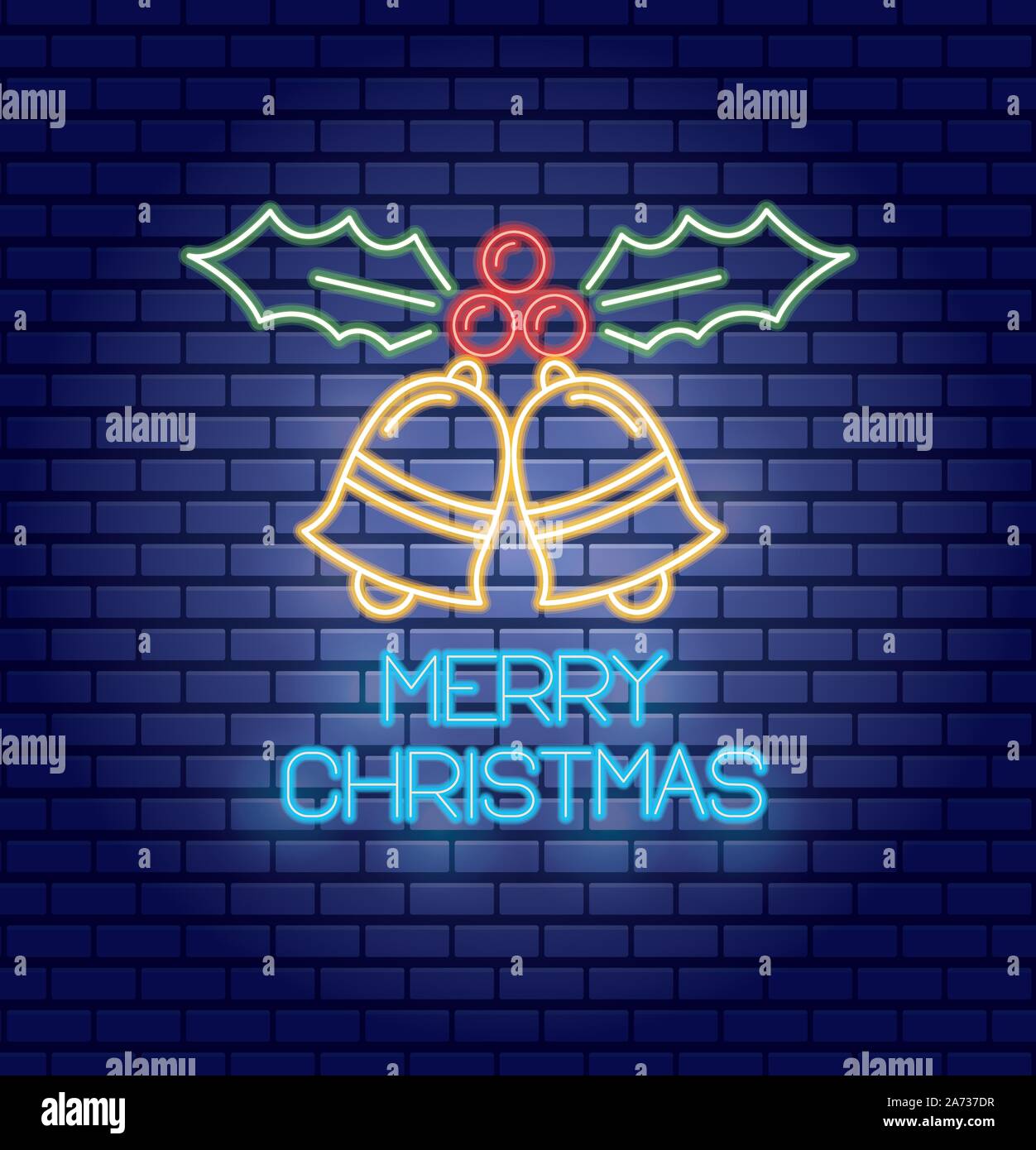 Christmas lights decoration bells Stock Vector Images - Alamy