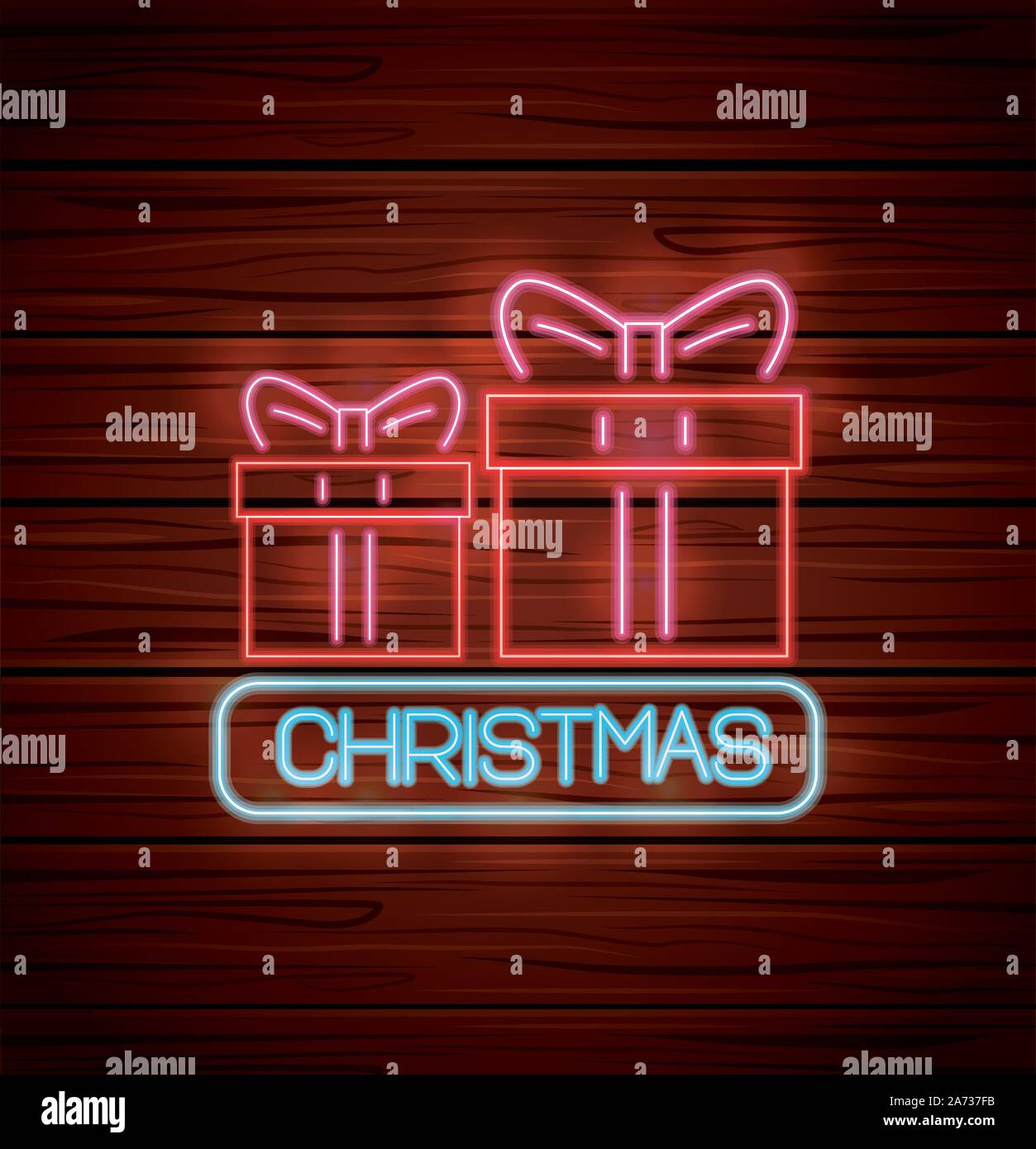 Winter lights neon sign Stock Vector Images - Alamy