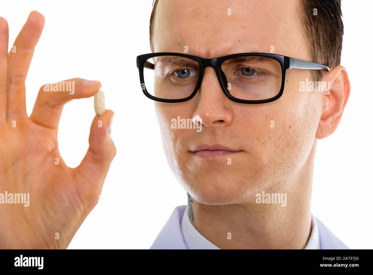 Close up doctor holding medicine hi-res stock photography and images ...