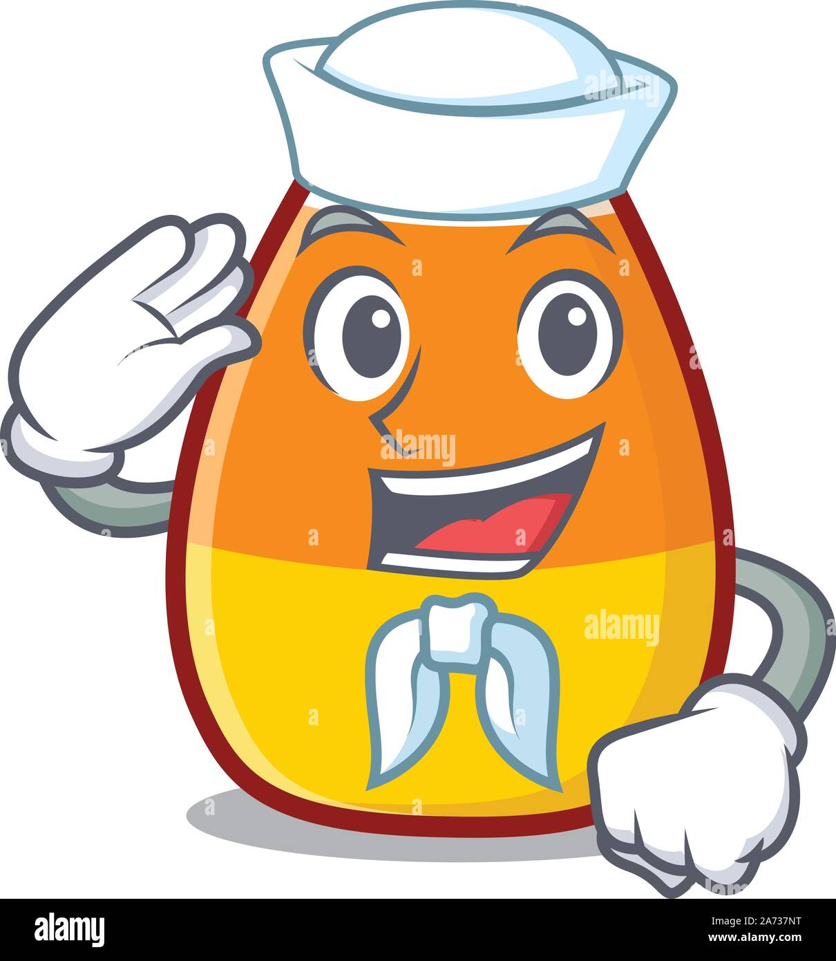 Sailor candy corn isolated with the cartoon Stock Vector Image & Art ...