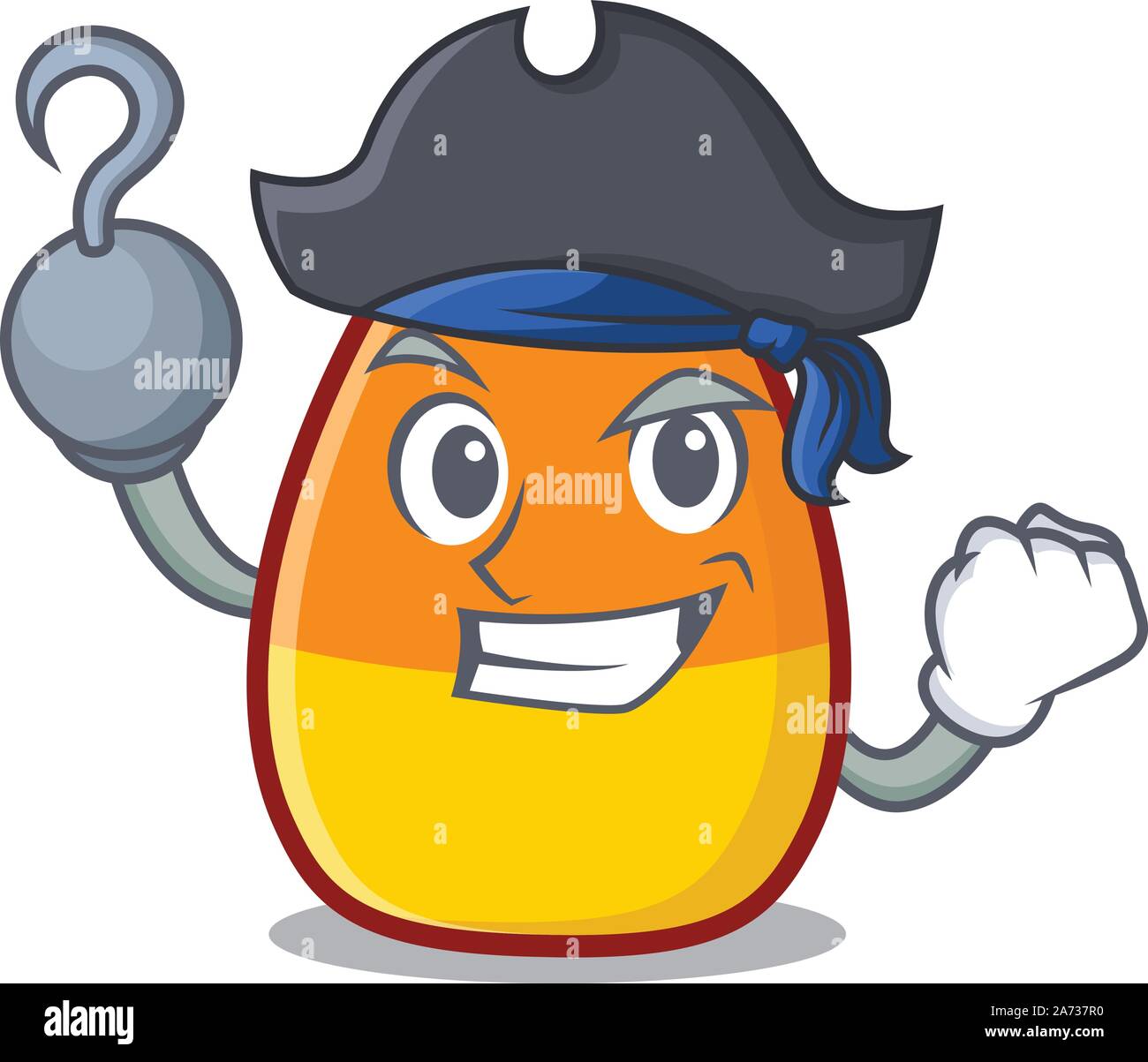 Pirate candy corn isolated with the cartoon Stock Vector Image & Art ...