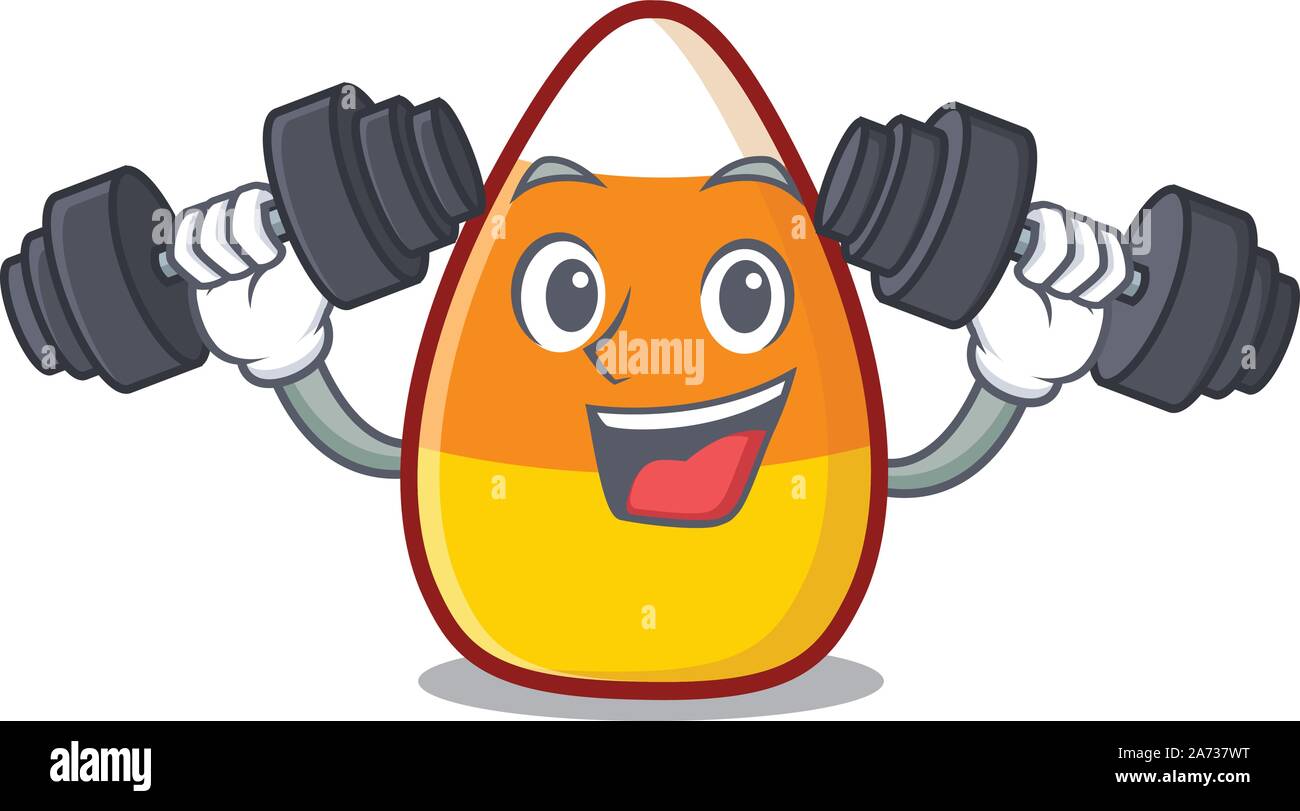 Fitness candy corn isolated with the cartoon Stock Vector Image & Art ...