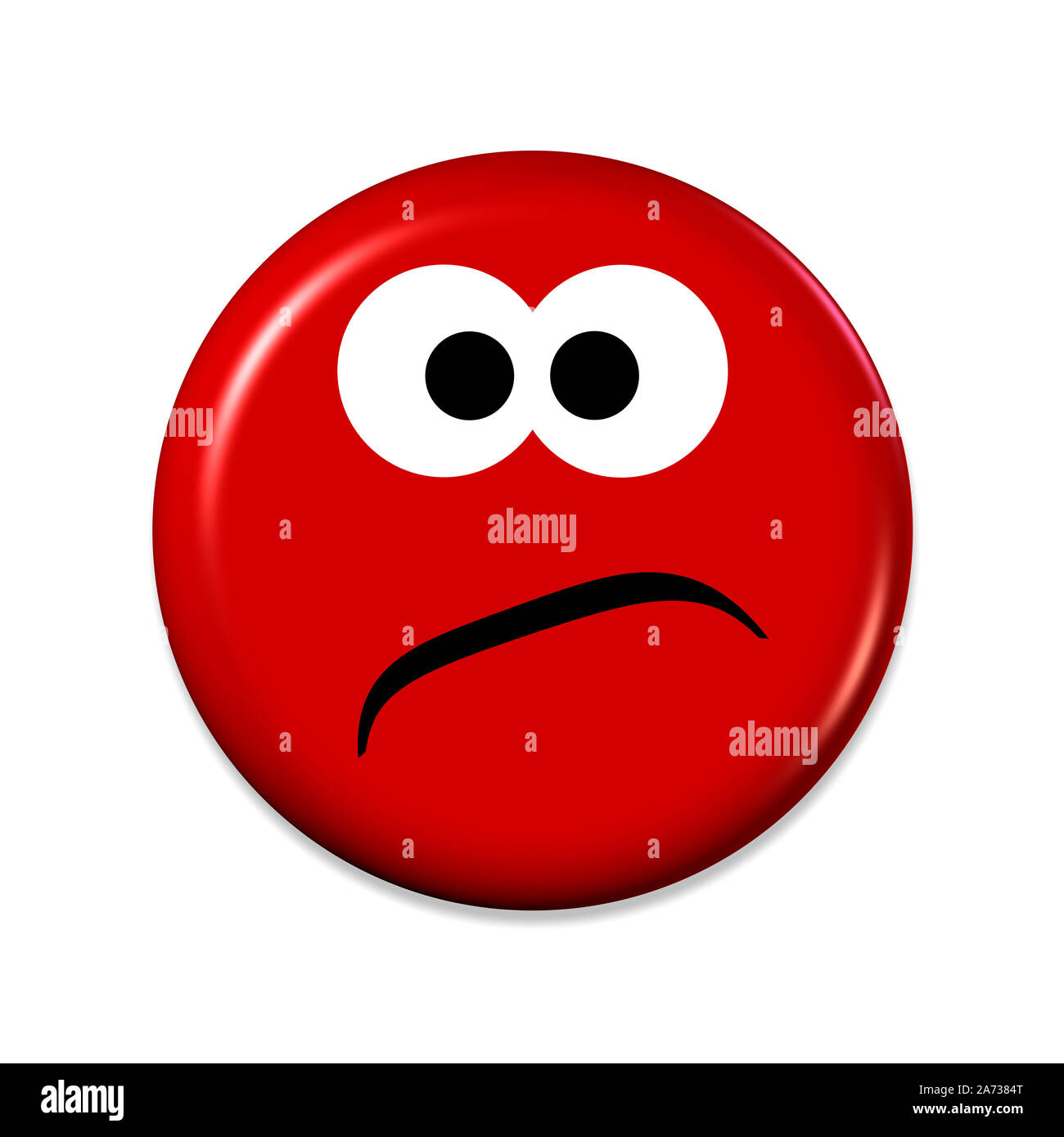 Emoji with a bad mood Stock Photo - Alamy