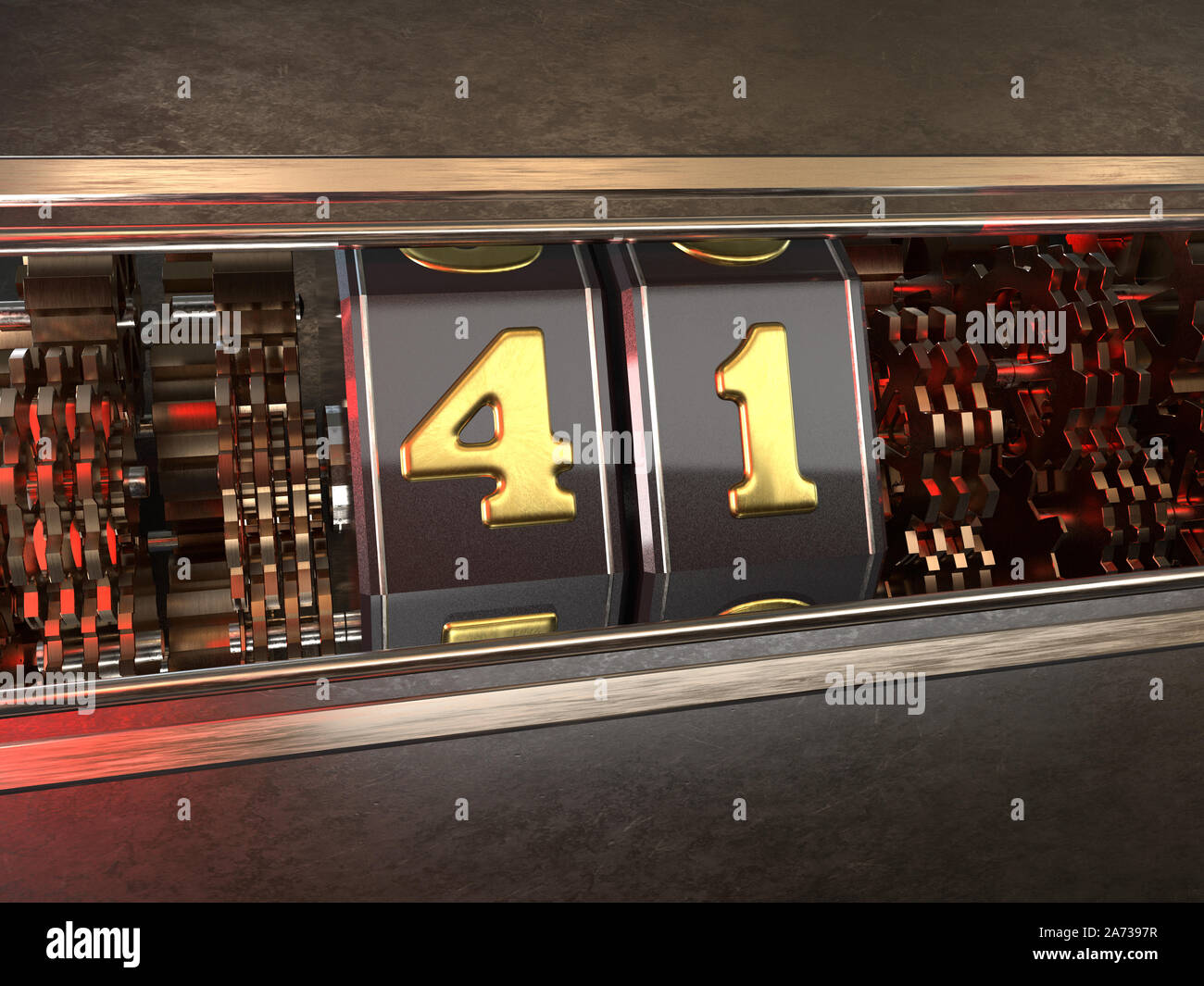 3d number 41 hi-res stock photography and images - Alamy