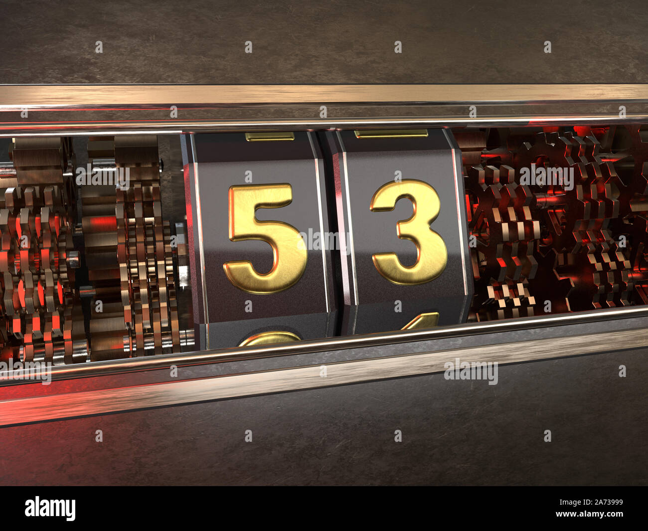 3d number 53 hi-res stock photography and images - Alamy
