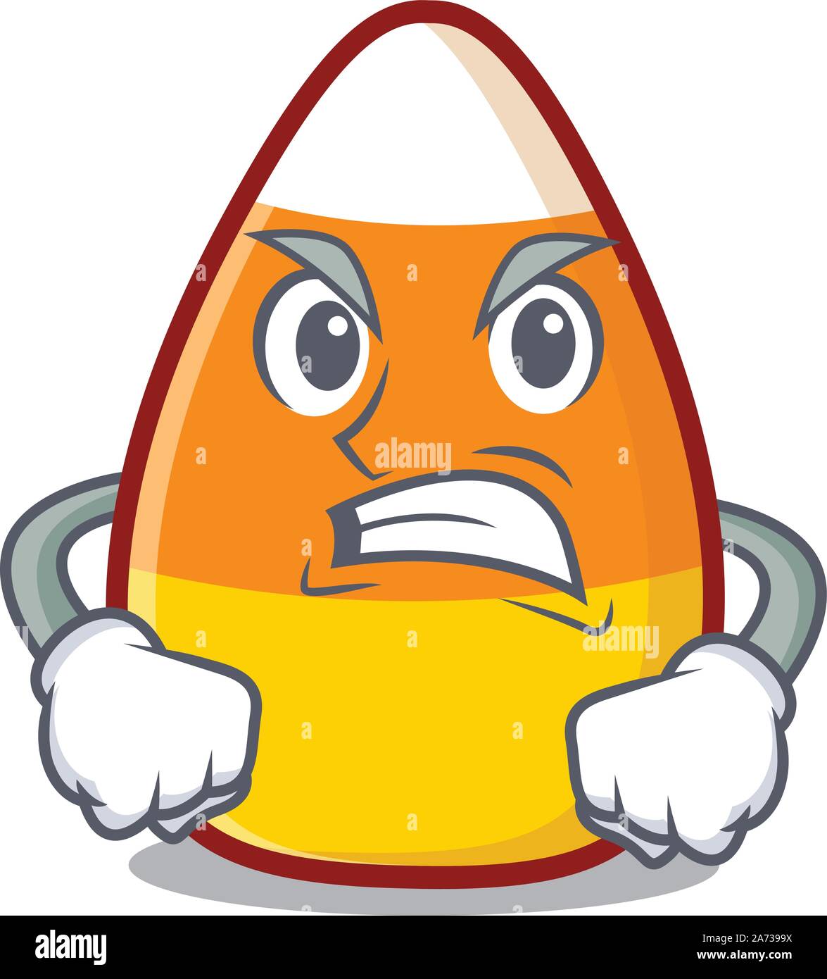 Angry candy corn in a mascot jar Stock Vector Image & Art - Alamy