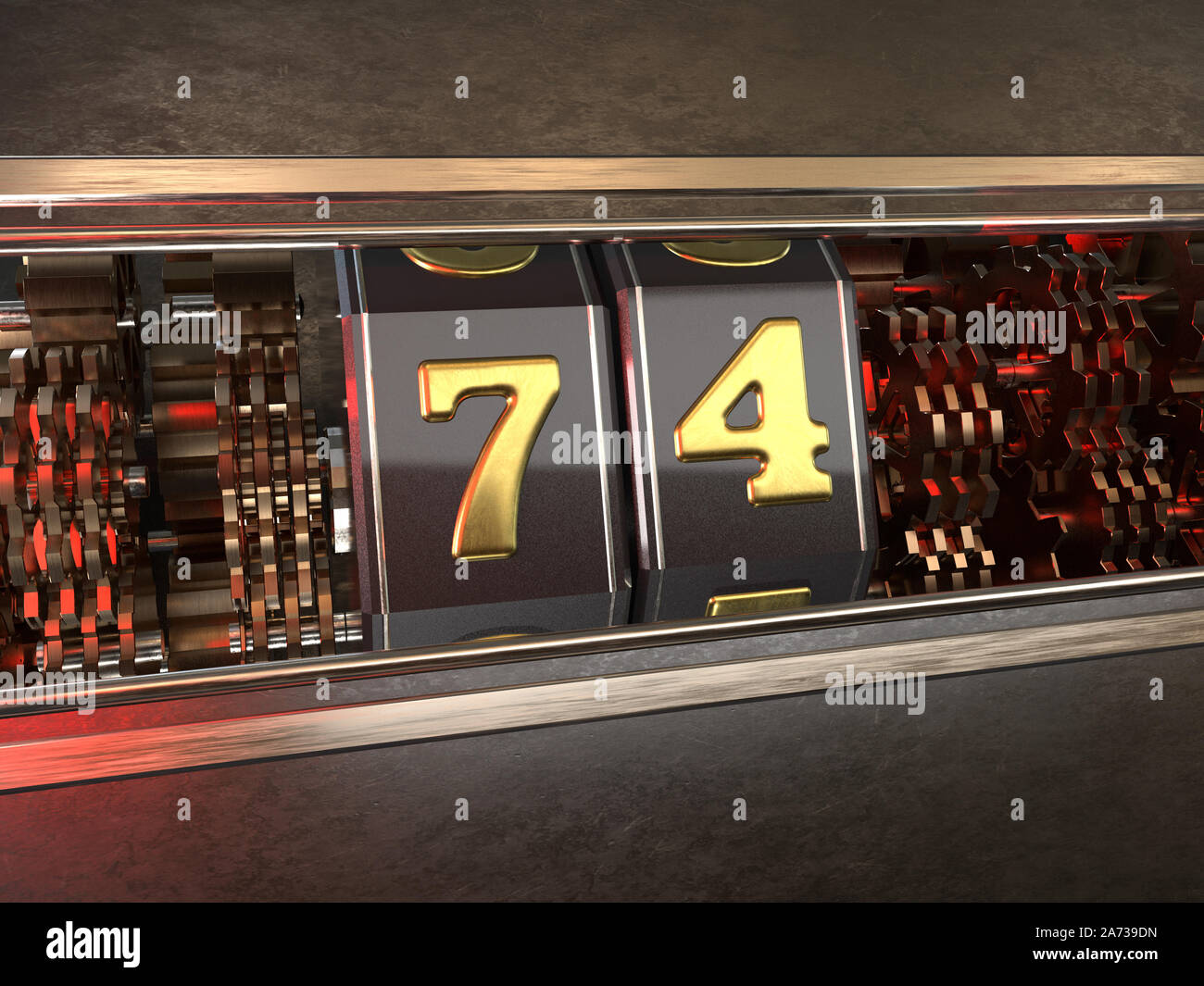 Number seventy four hi-res stock photography and images - Alamy