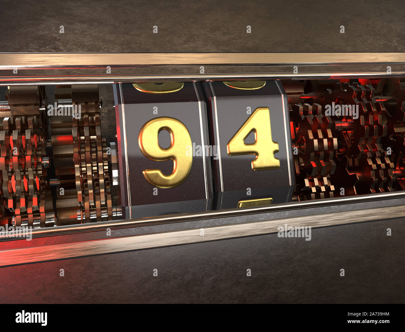 3d number 94 hi-res stock photography and images - Alamy