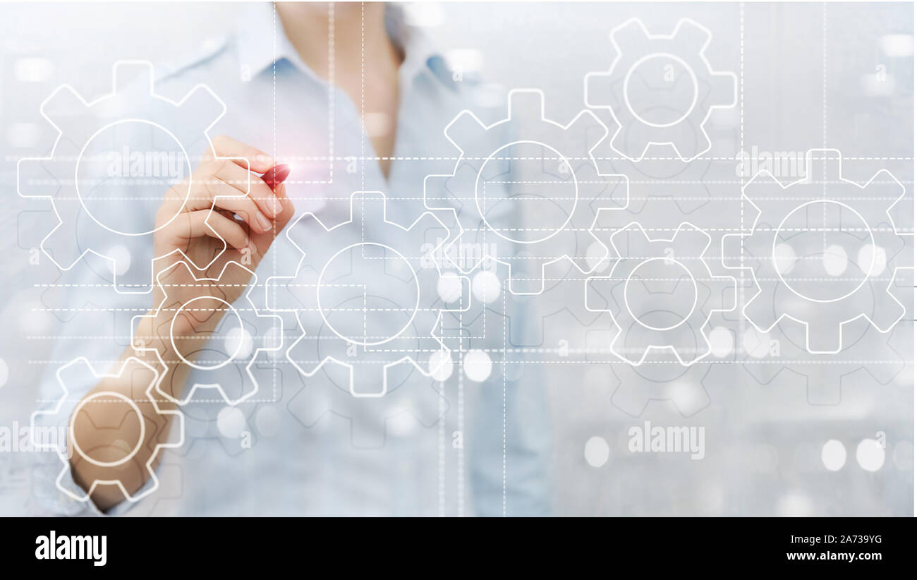 Gears transformation mechanism hi-res stock photography and images - Alamy