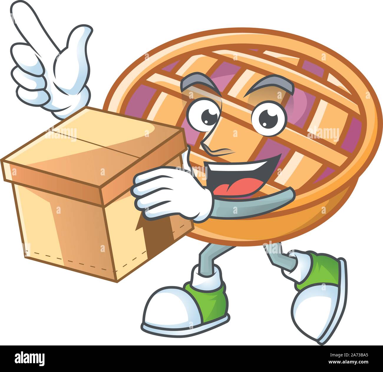 Sweet purple gift box Stock Vector Images - Alamy