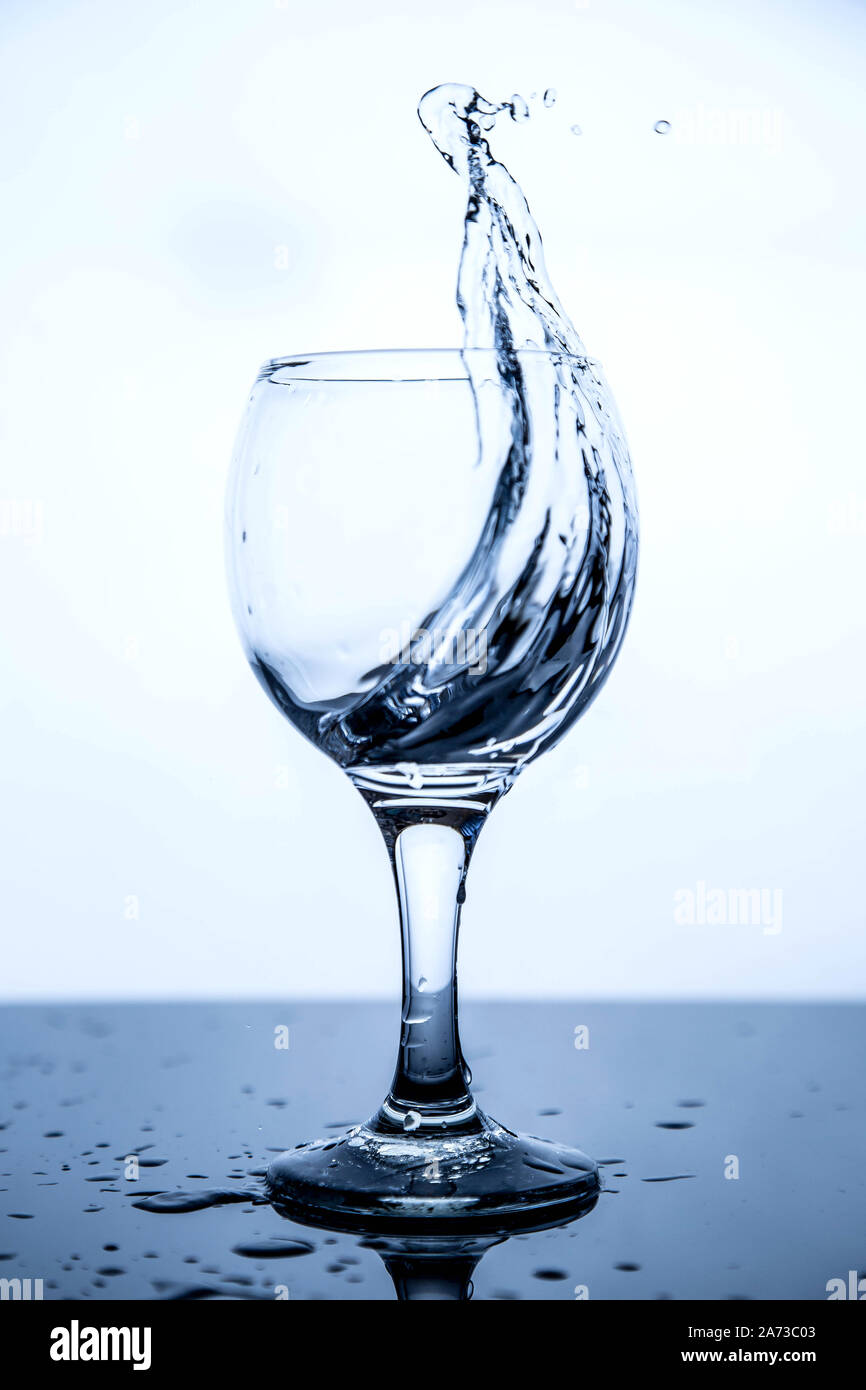 Water droplets on a black glass table hi-res stock photography and ...